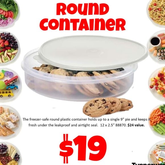 Tupperware | Kitchen | Nwt Tupperware Round Container | Poshmark